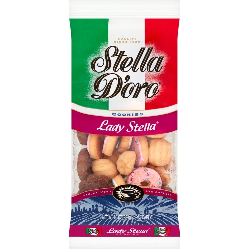 Stella Doro Logo Stella D'oro Cookies, Chocolate Swiss Fudge 8 Oz