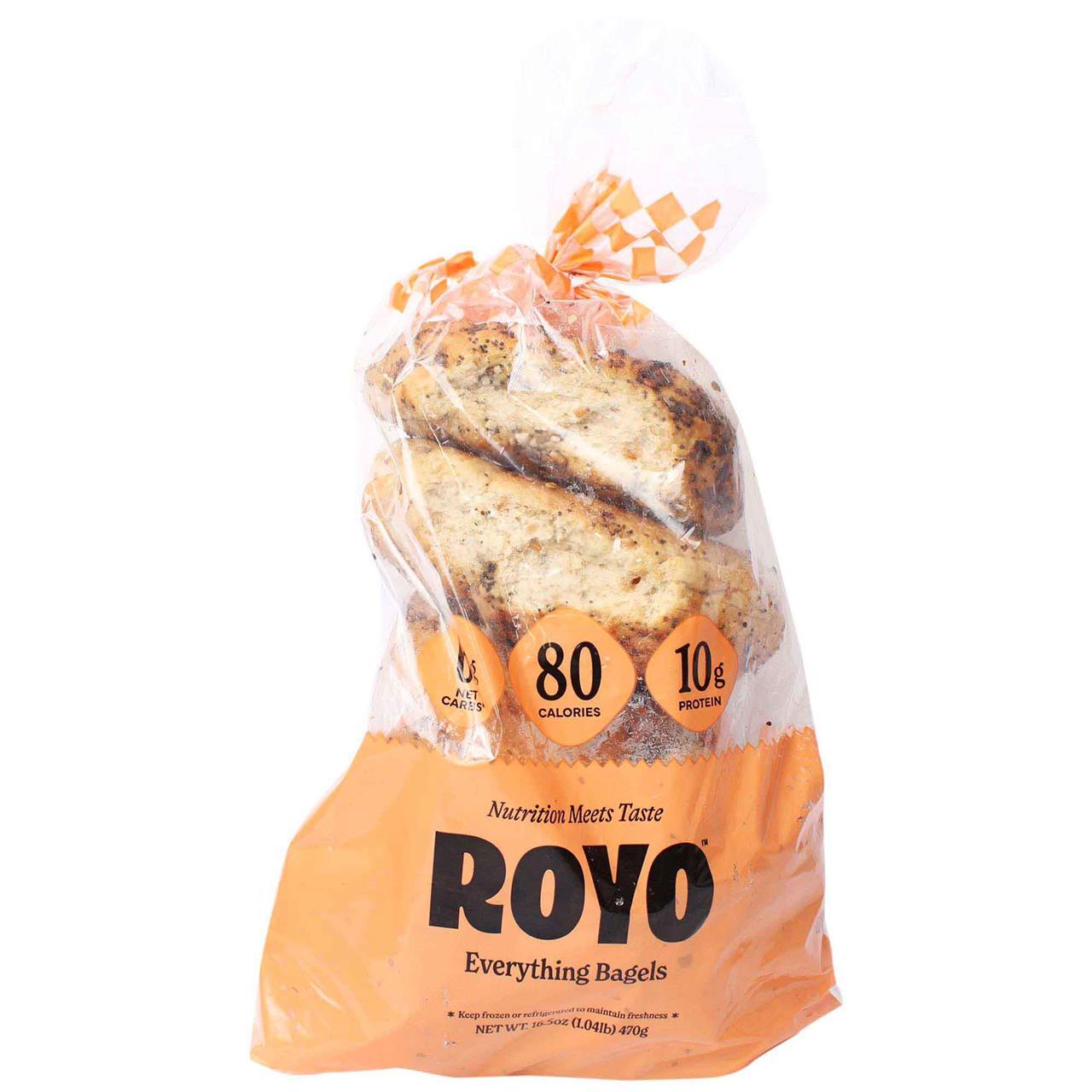 Cinnamon Raisin Bagels ROYO BREAD CO. Low Carb Artisan Bread & Bagels 2 ...